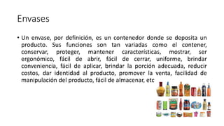 Fundamento de empaque y conservación | PPTX