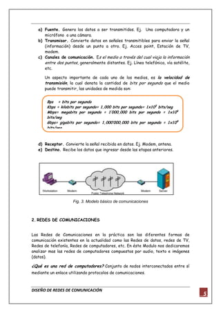 Fundamento de redes de comunicaciones | DOCX