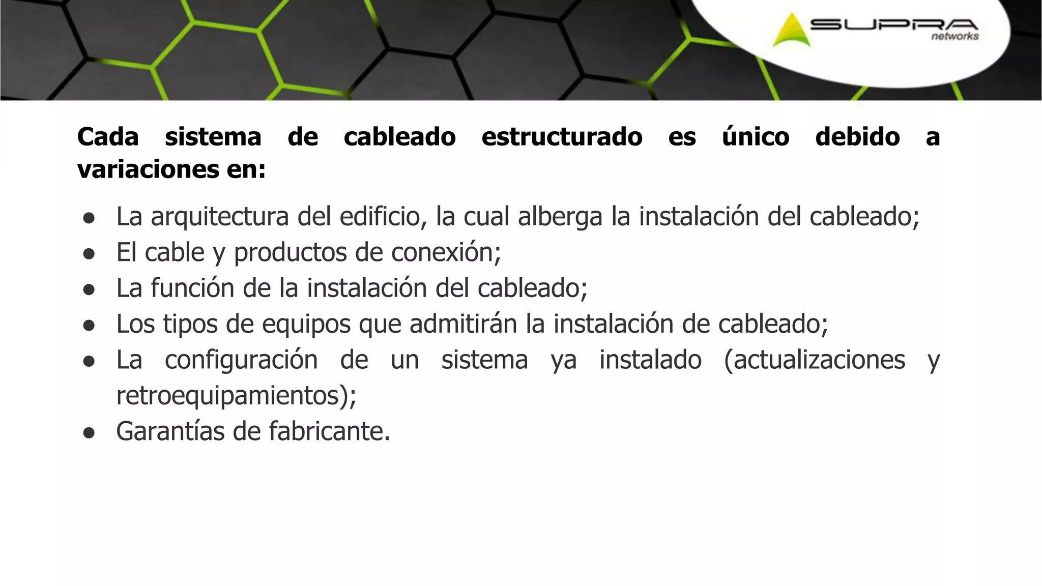 Los fundamentos del cableado estructurado | PPT