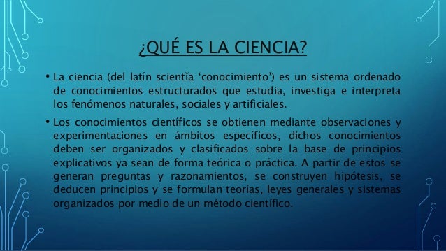 Definición y características de la ciencia