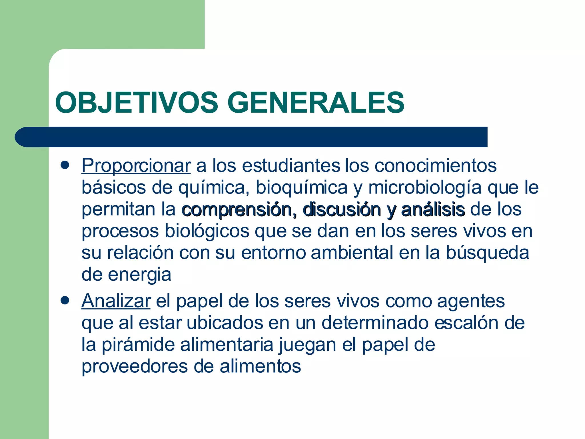 Fundamentos De Los Procesos Biologicos | PPT