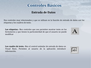 Fundamentos basicos de visual basic | PPTX