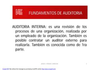 Fundamentos De Auditoria Pdf