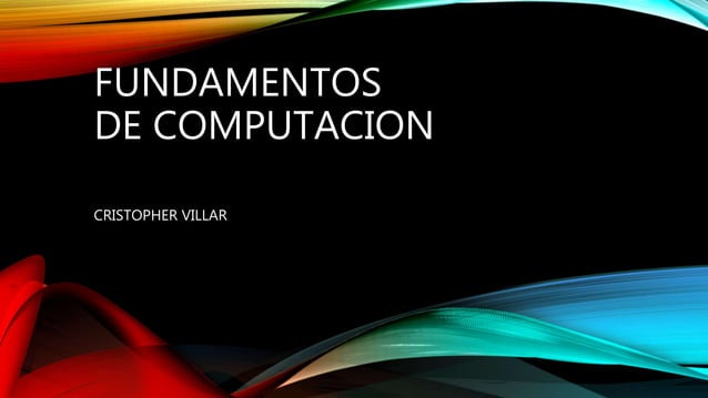 Fundamentos de computacion | PPT