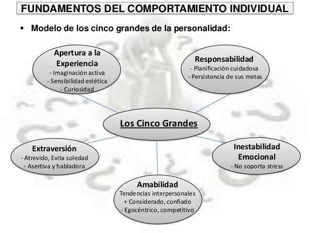 Fundamentos del comportamiento individual - Grupo 1 Fundamentos del comportamiento individual - Grupo 1