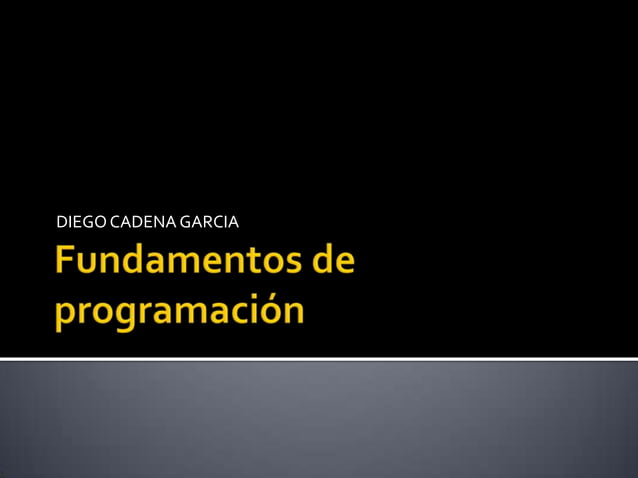 Fundamentos De Programación Pptx 3235