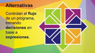 Alternativas o condicionales en la programación | PDF
