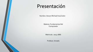 Fundamentos steven | PPT