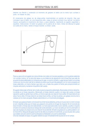 Fundamentos técnicos del saque | DOCX