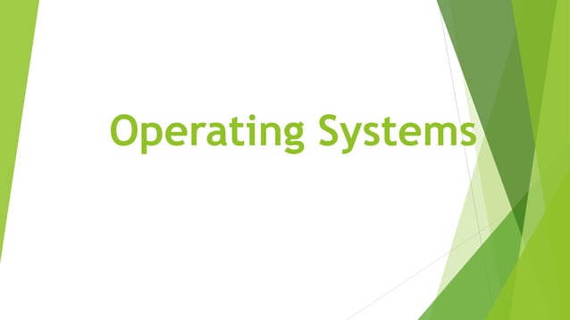 The basic fundamentals' of operating system | PPT