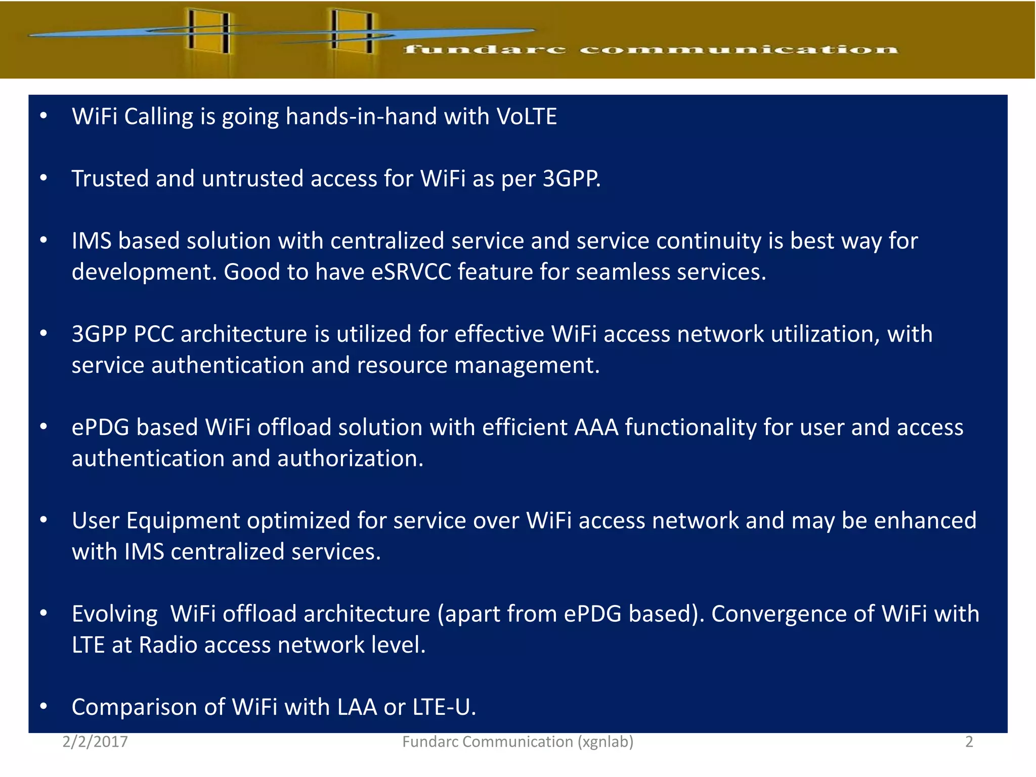 Fundarc-Comm-WiFi_calling | PDF | Computer Networking | Computing