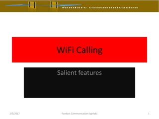 Fundarc-Comm-WiFi_calling | PDF | Computer Networking | Computing