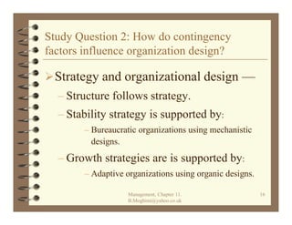 Foundations of organizational design robbins&coulter ch11 moghimi | PDF