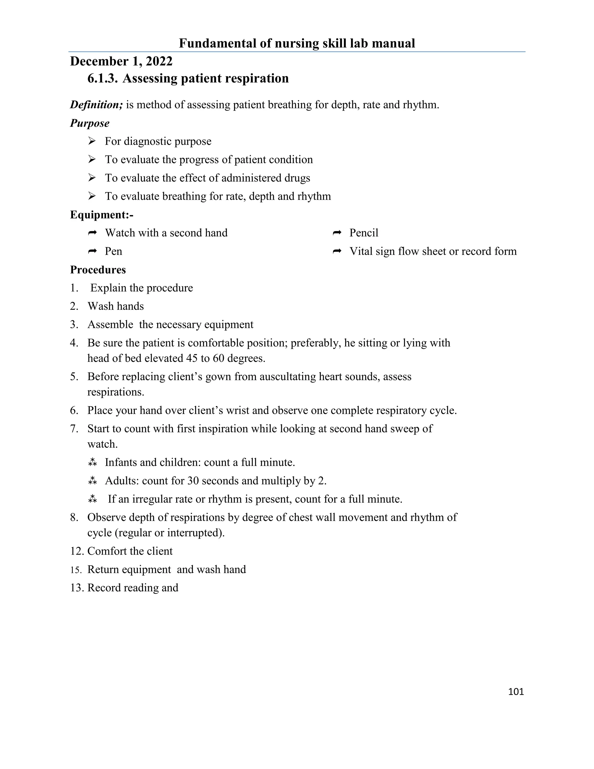Fundemental Of Nursing Skill Lab Manual Copy Docx