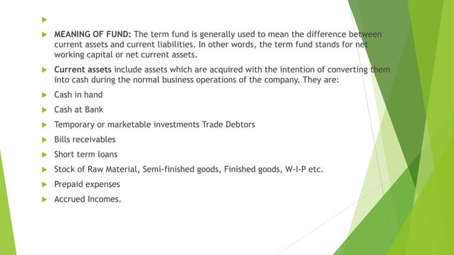 Fund Flow Analysis PPT for mba students | PPT