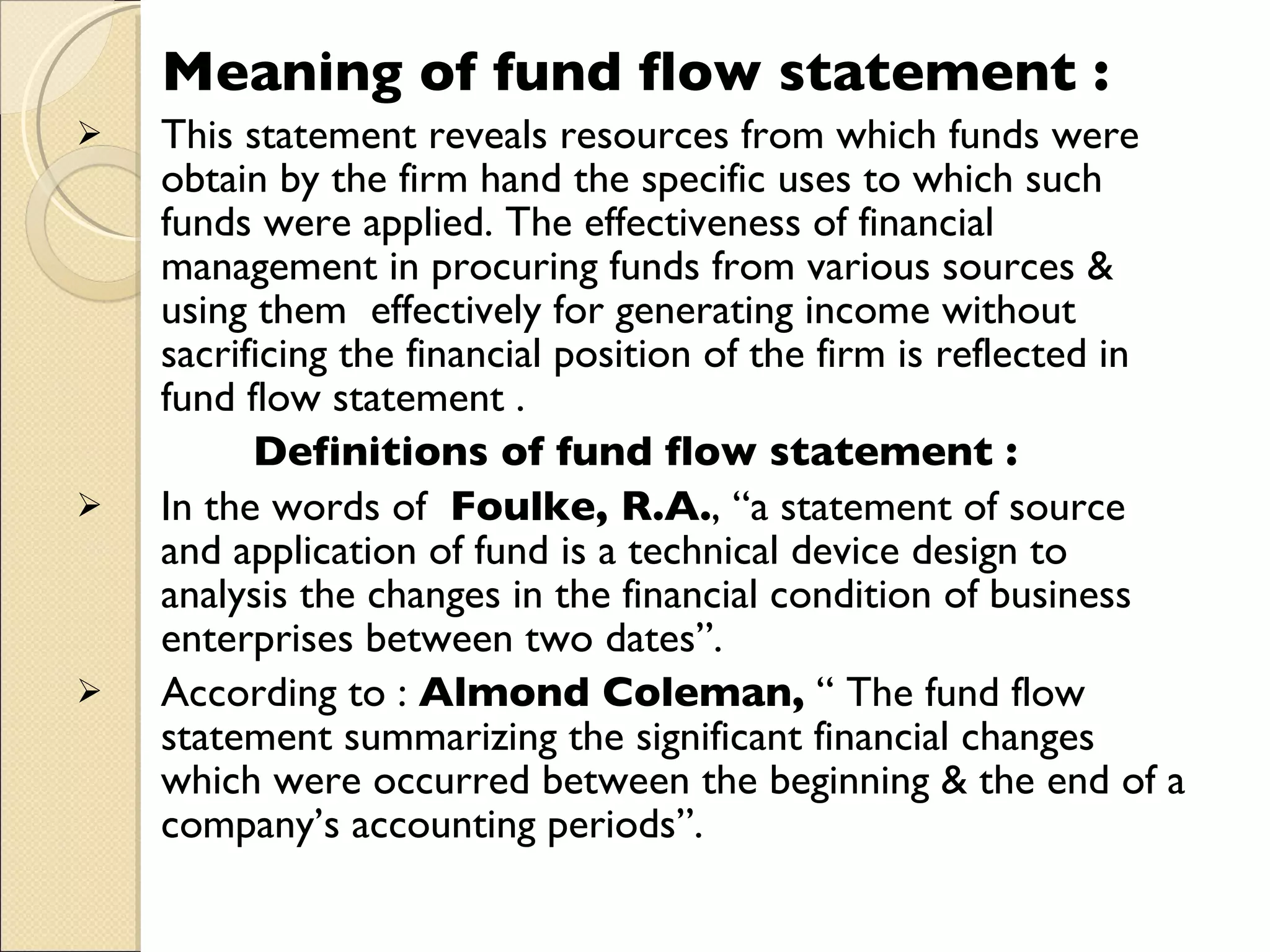Fund flow statement | PPT