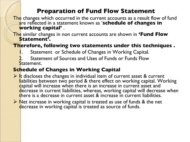 Fund flow statement | PPT