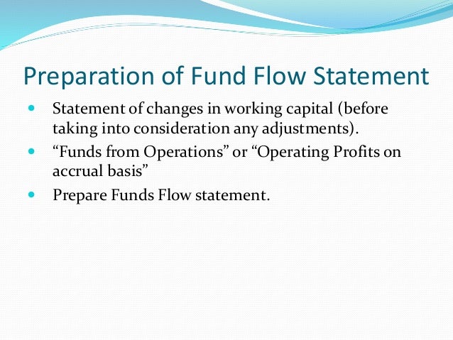 Fund flow statement