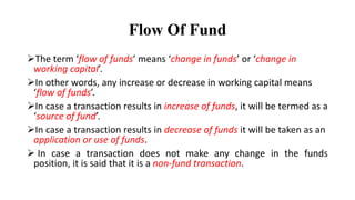 Fund Flow Statement with Example | PPTX
