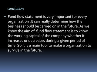 Fund flow statement ppt | PPTX