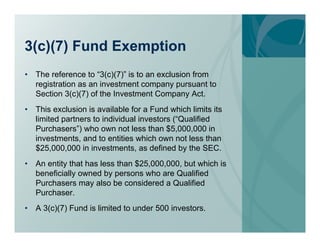Fund Formation Introduction | PDF