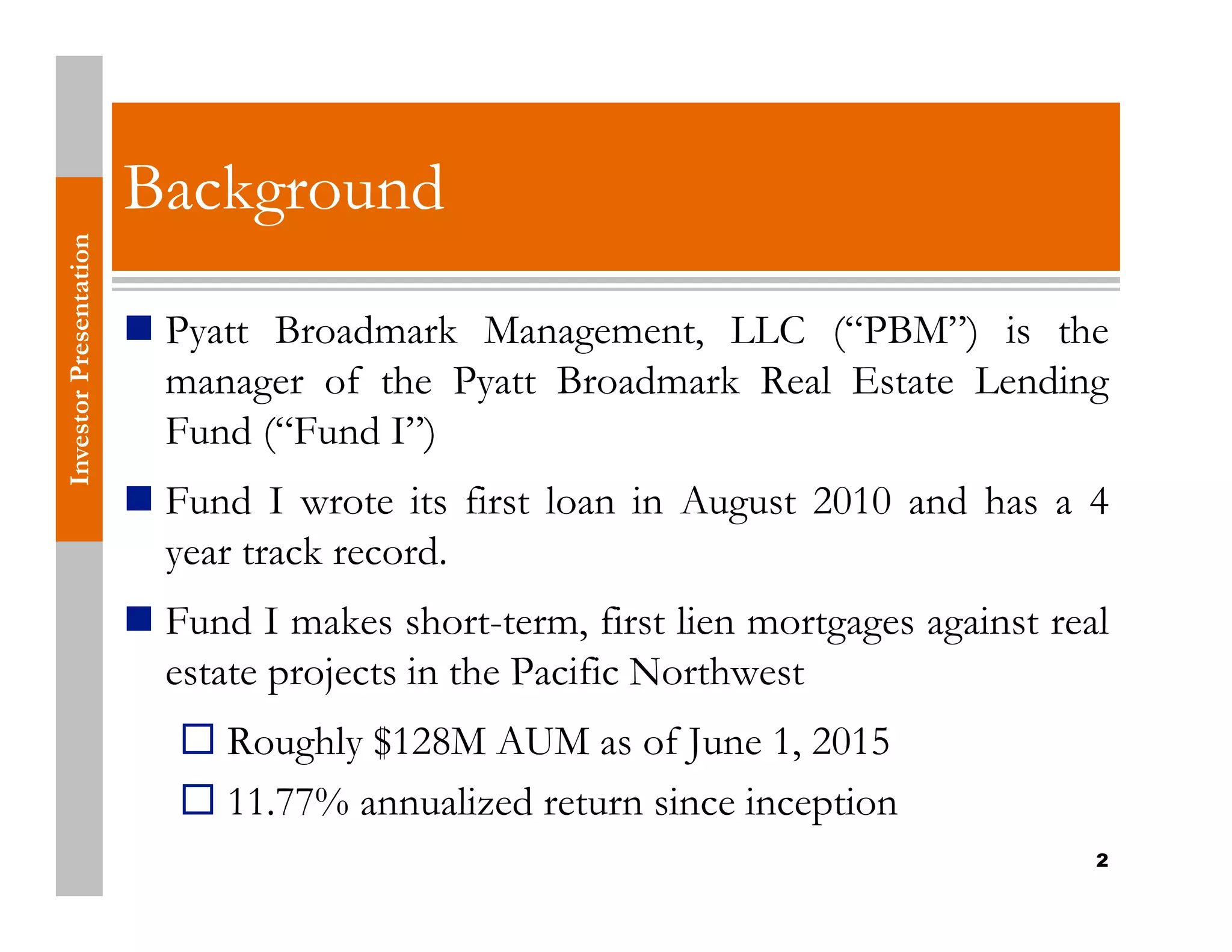 Fund II Presentation | PDF