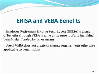 Funding employee benefits through VEBA | PPT
