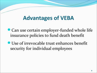 Funding employee benefits through VEBA | PPT