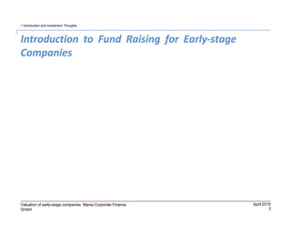 Funding of early stage companies | PDF