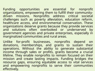 Funding Opportunities for Nonprofit Organizations.pptx