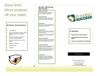 Funding Success Grantwriting Brochure | PPT