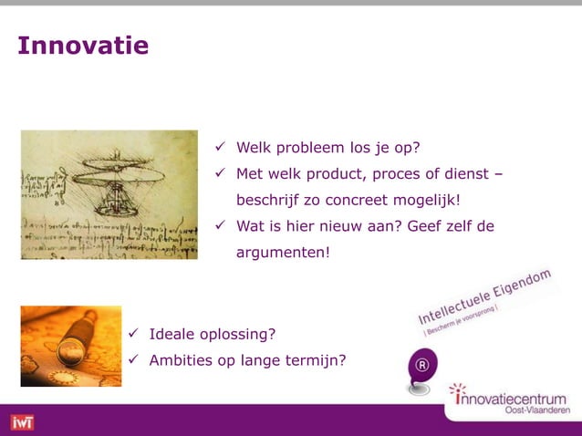 Funding@work hoe schrijf ik een iwt dossier | PPTX