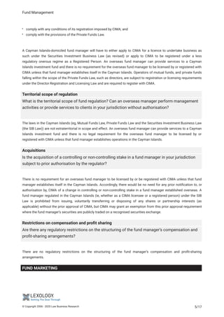 Fund management regulation in Cayman Islands, 2020, Loeb Smith ...