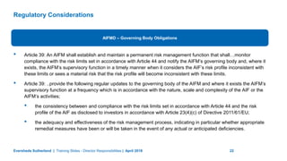 Fund manager - director training slides | PPT