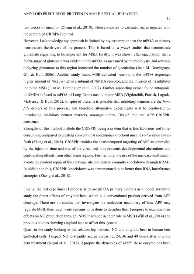 Amyloid Precursor Protein Regulation Of Male Sexual Behavior Pdf