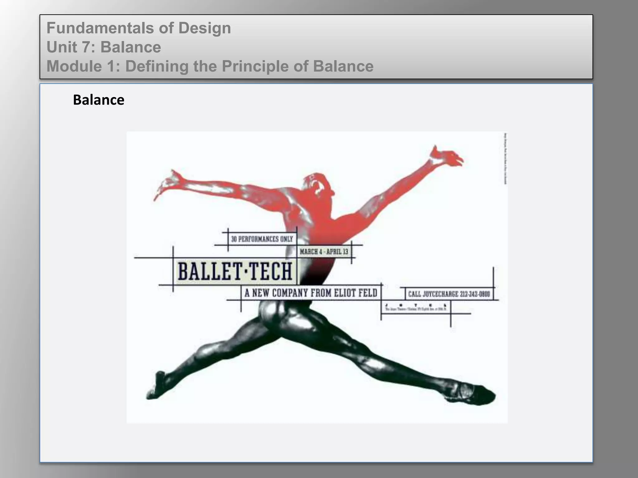 Fund of design unit 7 module 1 defining the principles of balance | PPT