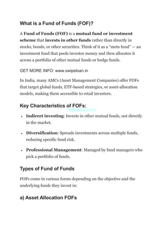 Fund of Funds (FOFs) Explained: Meaning, Types, Benefits, and Risks for ...