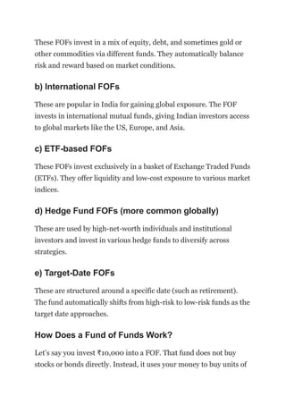 Fund of Funds (FOFs) Explained: Meaning, Types, Benefits, and Risks for ...