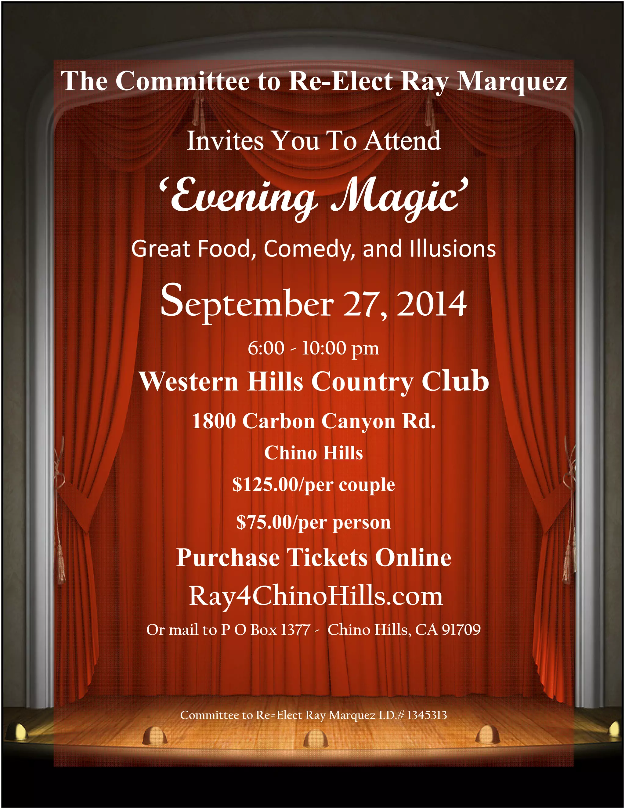 Evening Magic Fundraiser-Ray Marquez | PDF