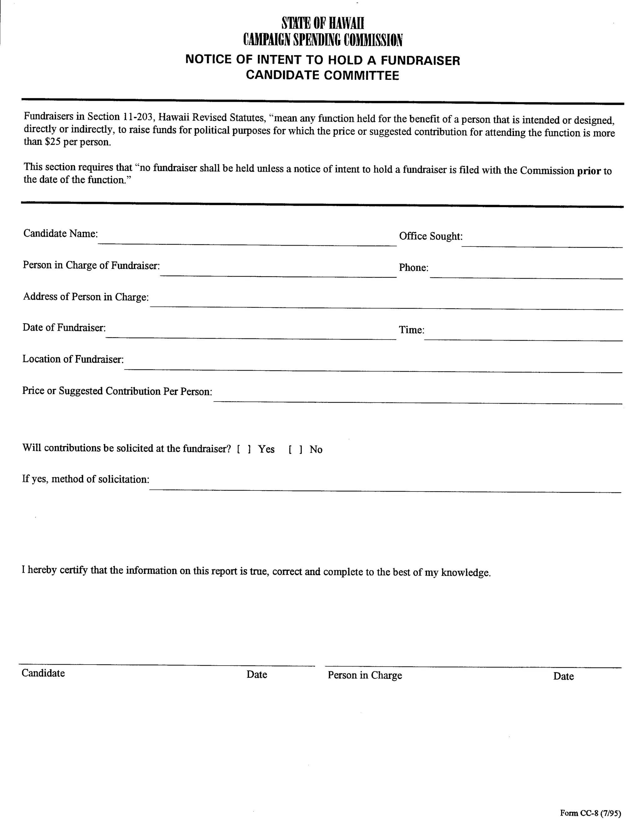 Fundraiser notice | PDF