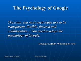 Fundraising in a Google World | PPT