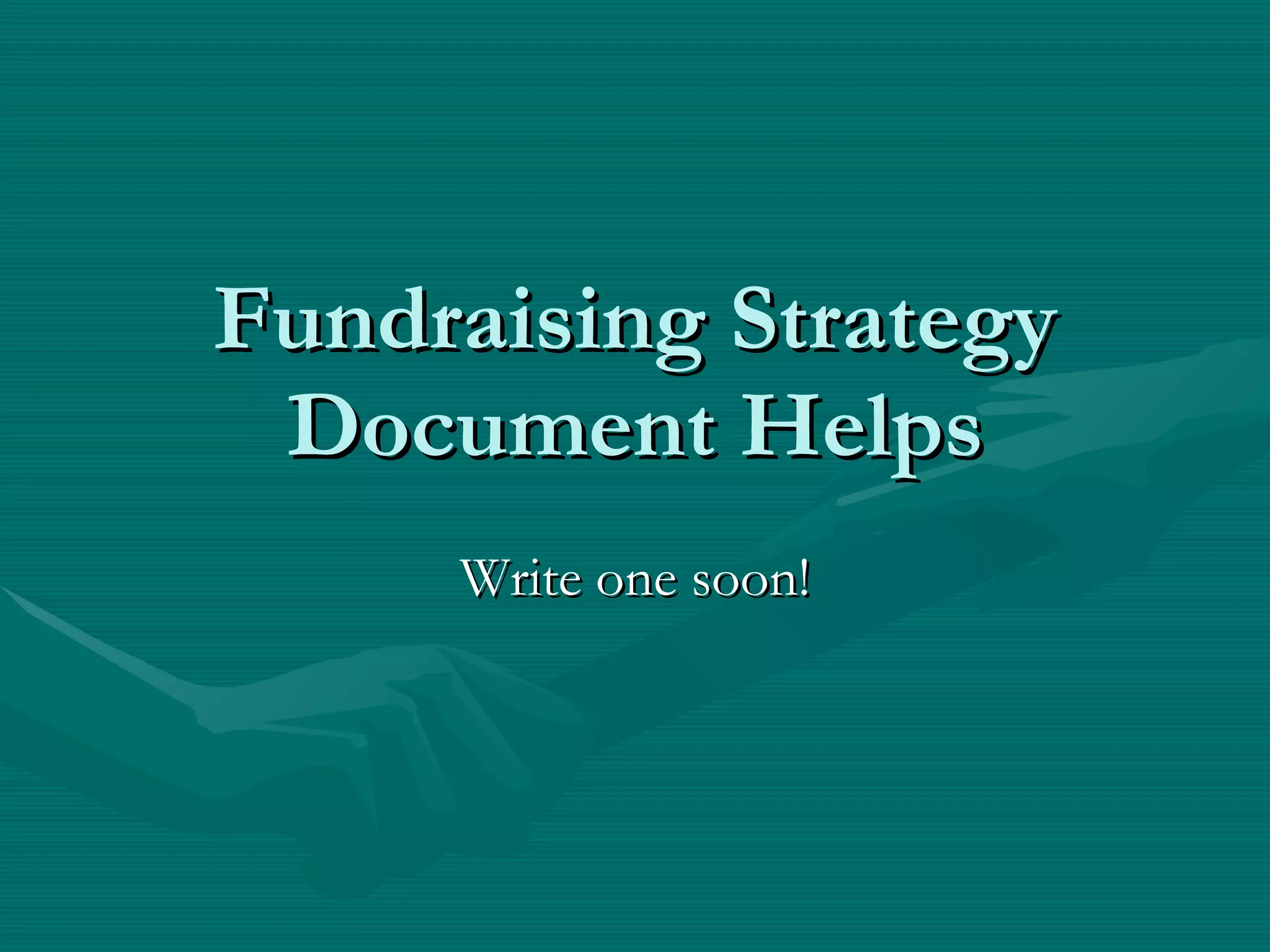 Fundraising Strategy | PPT