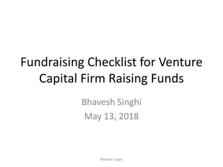 Venture Capital Fund's Fundraising Checklist | PPT