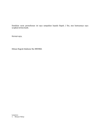 Fund raising letter format (medan 18 feb15) | PDF