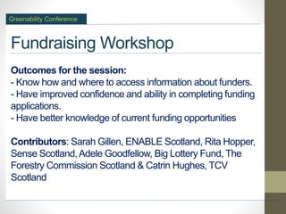 Greenability 2014 - Fundraising presentation | PPTX | Business Accounting & Finance | Business