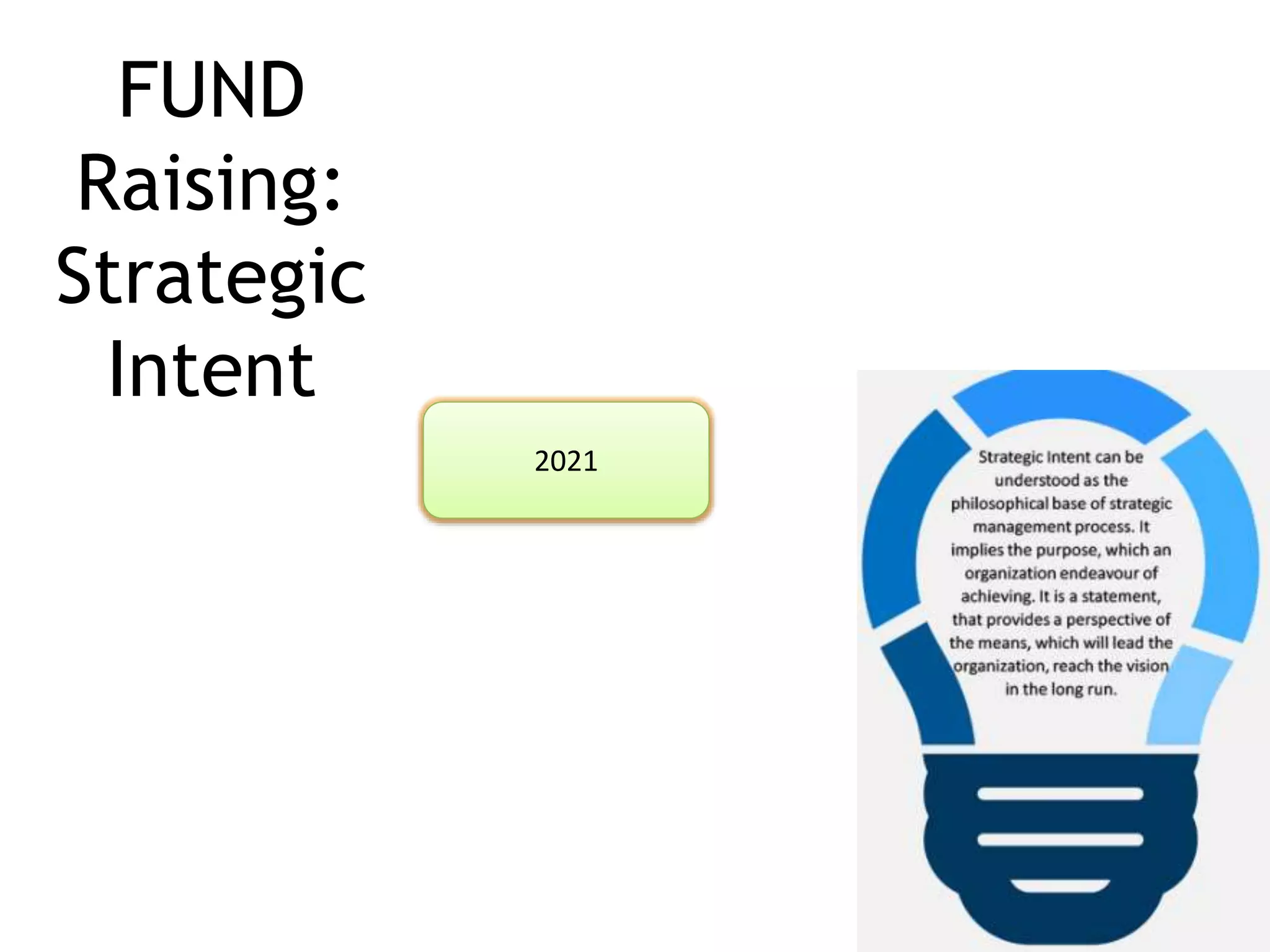 Fund raising strategic plan | PPTX