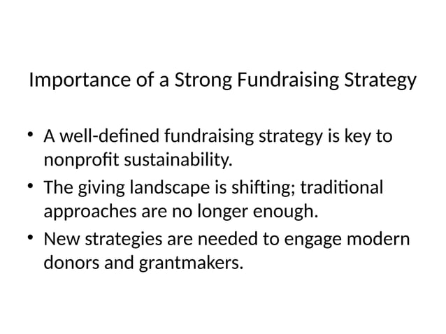 Innovative Fundraising Strategies Backed by US Foundations | PPTX