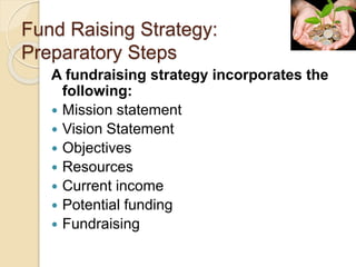 Fund raising strategy | PPT