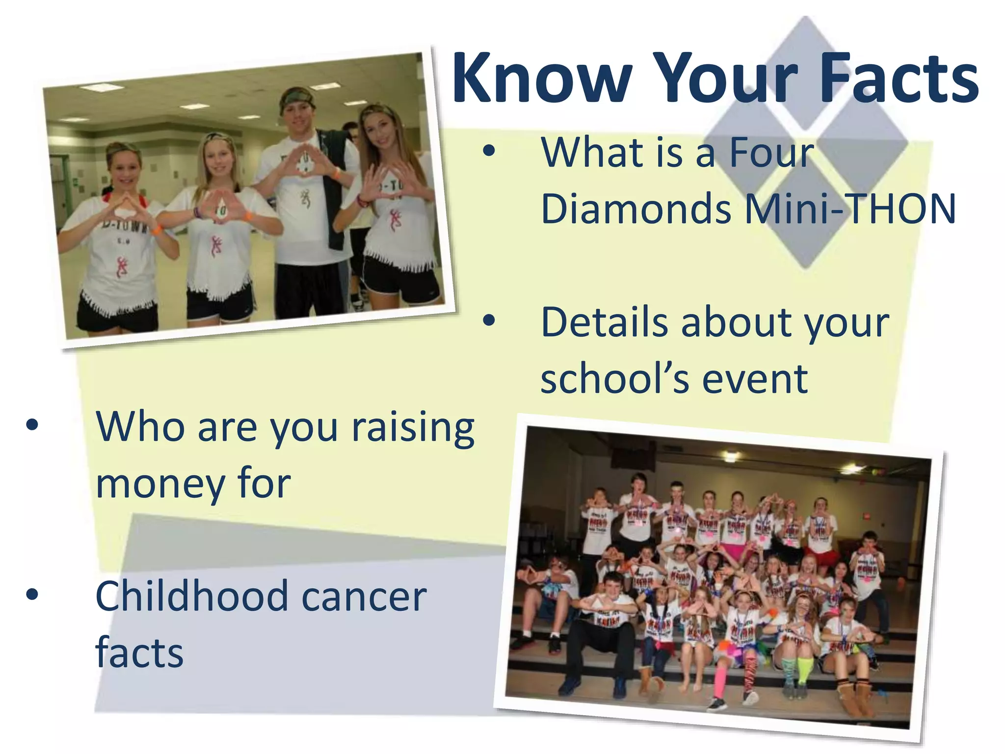 Fundraising - Four Diamonds Mini-THON | PPTX