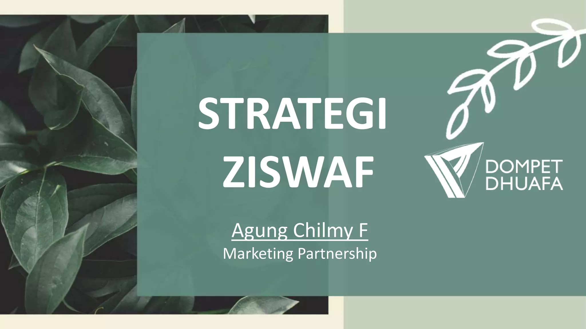 Strategy Fundrising Ziswaf Dompet Dhuafa 2020 | PPTX